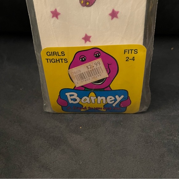 Vintage | Accessories | Barney Girls Tights Vintage Still In Original ...